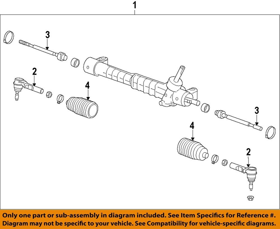 GM OEM 10-19 LaCrosse Steering Gear Linkage-Boot Kit 13271036 | eBay