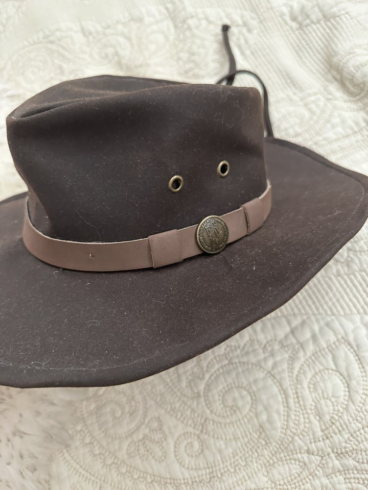 Original Outback Trading Company Kodiak Oilskin Hat Field Brown 1480 | eBay