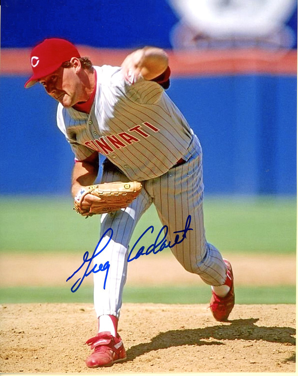 Greg Cadaret Autographed 8x10 Cincinnati Reds Free Shipping #1 | eBay