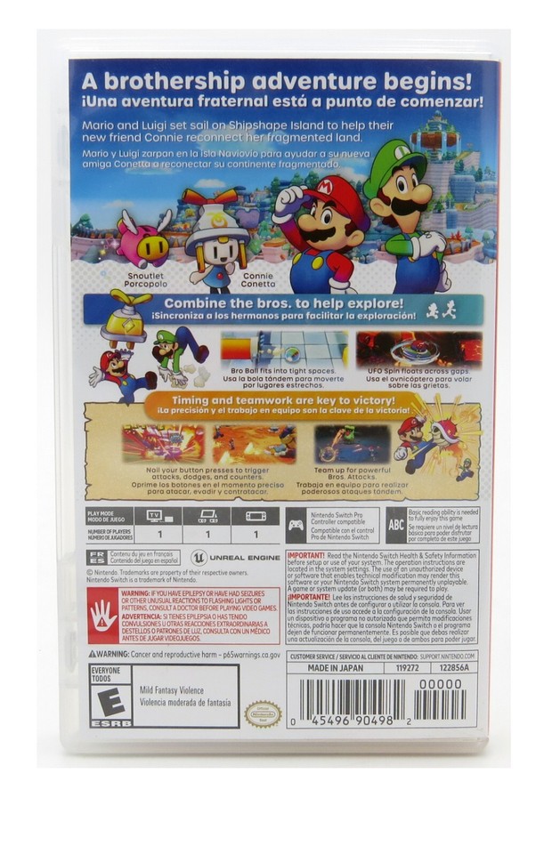 Mario & Luigi: Brothership - Nintendo Switch In Original Package ...