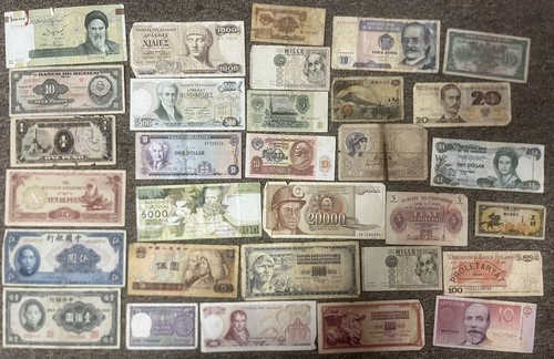 Different WORLD / FOREIGN BANKNOTES / PAPER MONEY Job Lot / Bulk Lot ...
