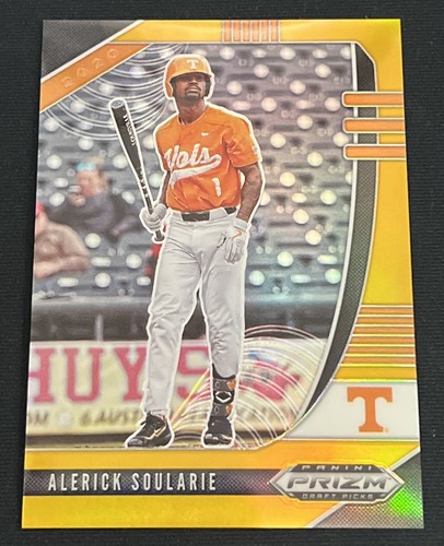 Alerick Soularie 2020 Panini Prizm Draft Picks Gold 06/10 Minnesota ...