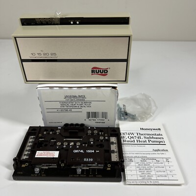 Honeywell T874 R 2036 Thermostat Heat Pump System Control For Rheem ...