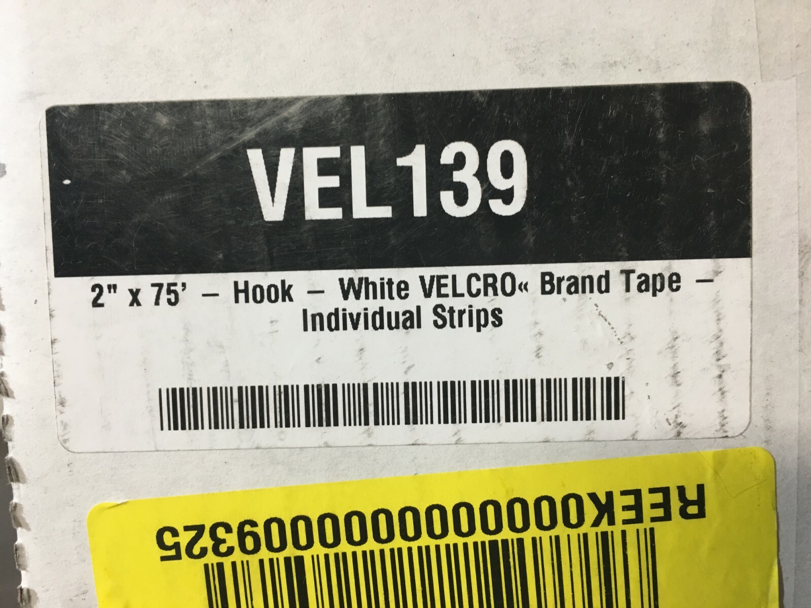 VELCRO® Brand Velcro Tape Individual Strips Hook 2" x 75' White 1/Case ...