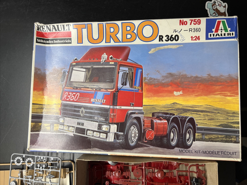 Rare Vintage Italeri Renault Turbo R360 Model Truck Open Complete See ...