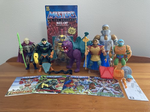 Masters of the Universe Origins figure lot: Extendar, Scare Glow, Lord ...
