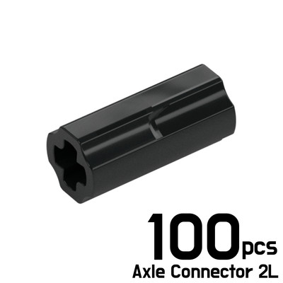LEGO Lot of 100 TECHNIC AXLE Connector 2L BLACK Color 4512363 59443 | eBay