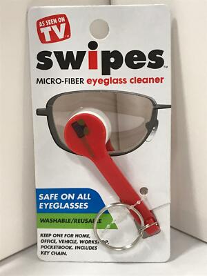 SWIPES - Micro-Fiber Eyeglass Cleaner on Keychain, As Seen on TV! BRAND ...