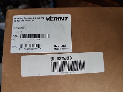 Verint IC-V4530FD In Celling Recessed Mounting Kit for V4530FD-DN 70 ...