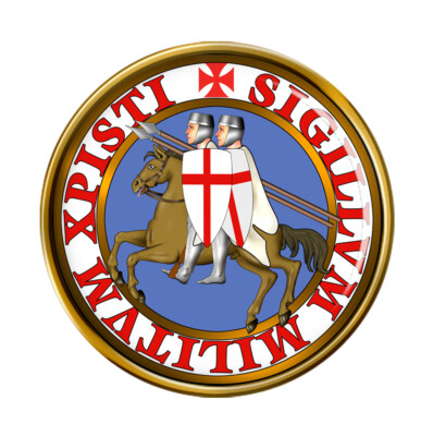Knights Templar Seal Pin Badge | eBay