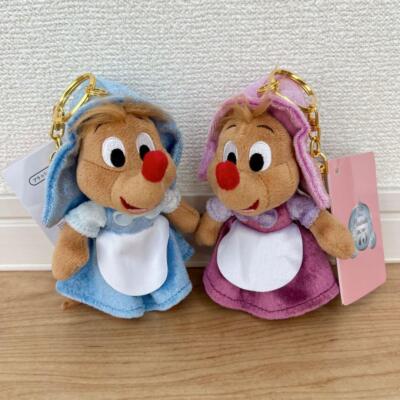 Disney Store Cinderella 75th Mice Plush Keychain Mascot Suzy & Perla ...