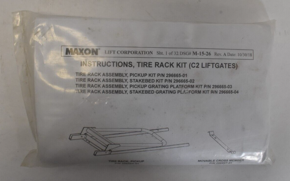 Maxon Tire Rack Kit 296666-01 Hardware Kit Replacement Spare Parts | eBay