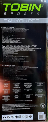 TOBIN SPORTS CANYON PRO INFLATABLE BOAT - COMPLETE WITH: OARS, PUMP ...