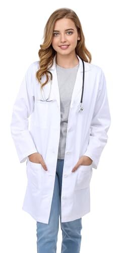 NY Threads Professional Lab Coat for Women Full Sleeve Cotton Blend ...