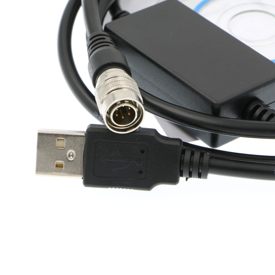 USB Transfer Data Cable Hirose 6 Pin Male to USB for Topcon Sokkia ...