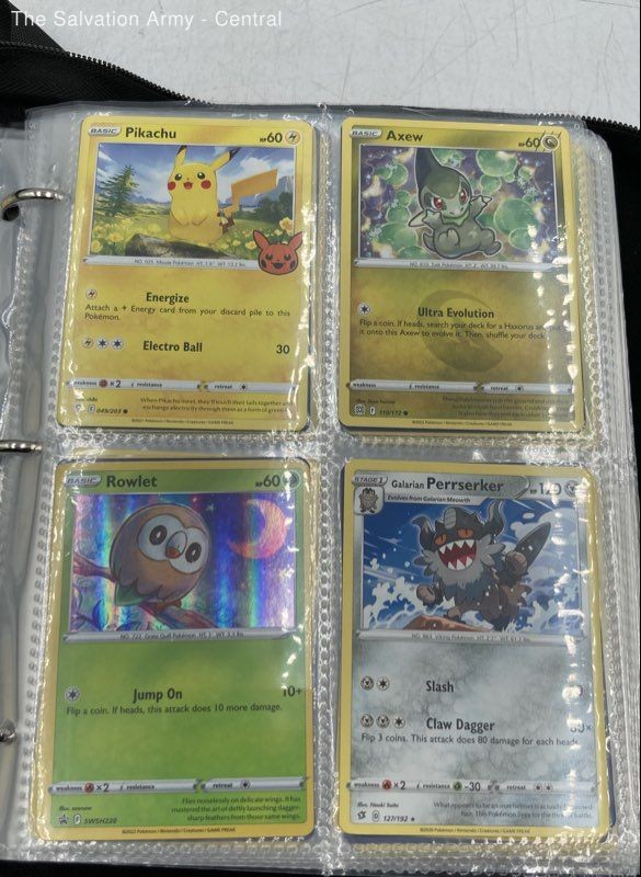 Pokemon TCG Multicolor Collectible Sports Trading Cards Lot Of In Case ...