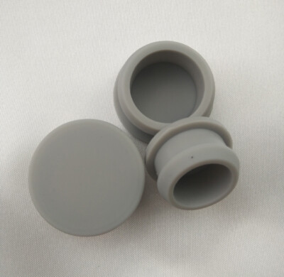 Gray Snap-on Silicone Rubber Blanking End Caps Tube Inserts Plug Bung ...