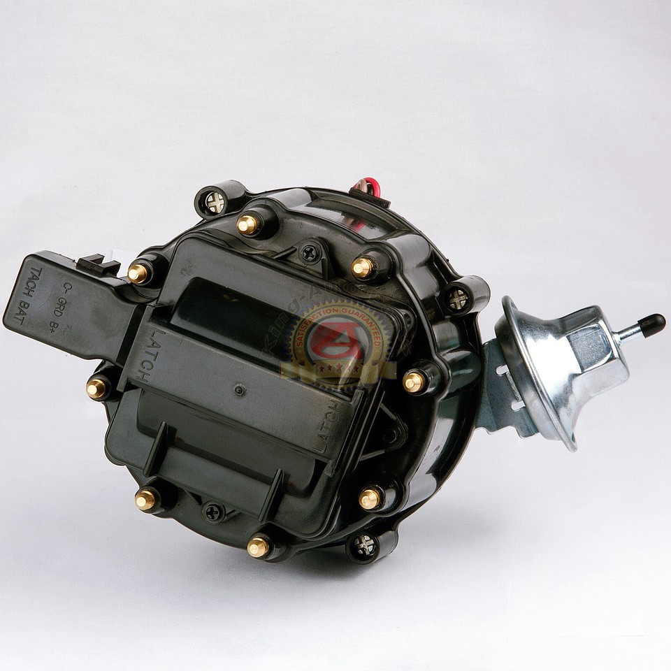 Chevy SBC HEI Distributor 65K Ignition Black Cap 283 305 327 350 400 ...