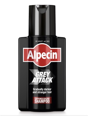 Alpecin Grey Attack Caffeine & Colour Shampoo for Men (200 ml ...