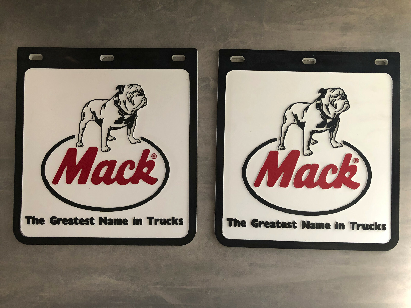 Brand New Genuine Mack Trucks Retro Logo 4WD Trailer BnS Ute Mudflaps 9 ...