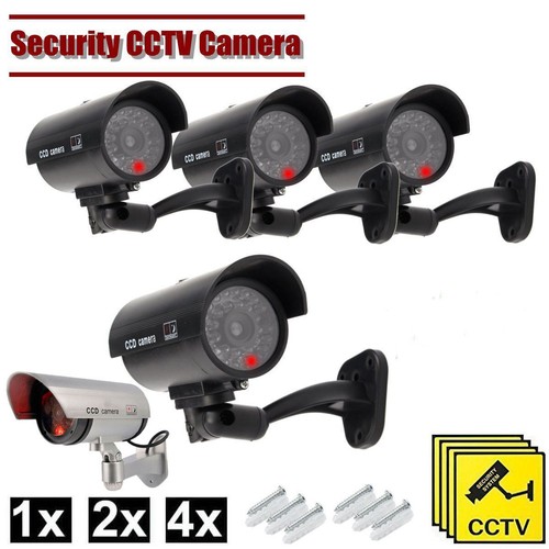 Dummy Fake Bullet Camera Wireless Surveillance CCTV Security LED Flash ...