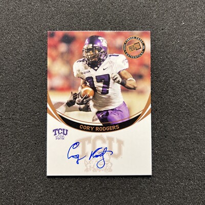 2006 Press Pass CORY RODGERS Authentic Signature ROOKIE AUTO - TCU | eBay