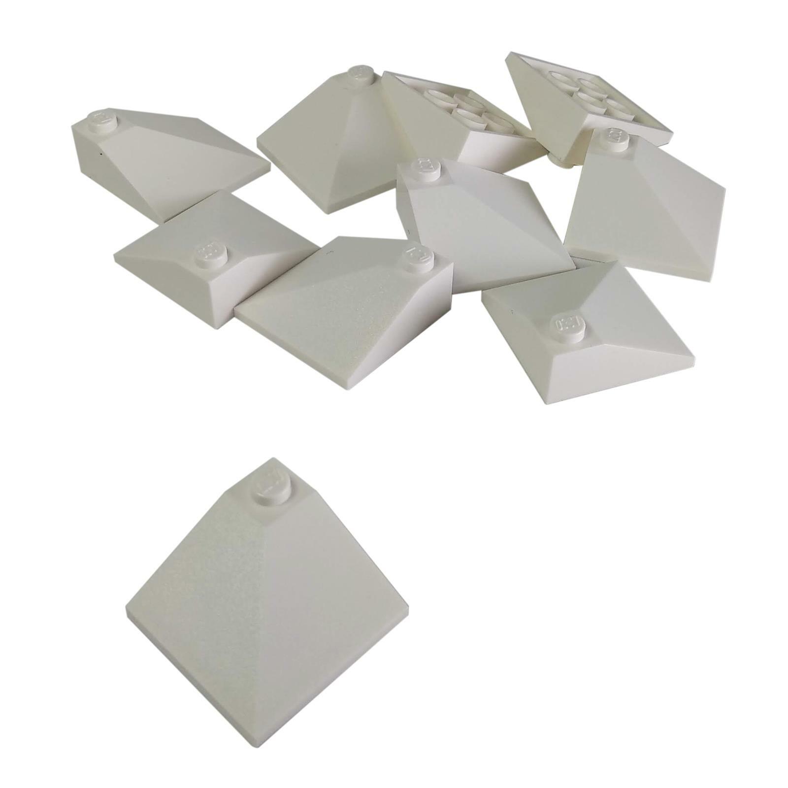 10 NEW LEGO Slope 33 3 x 3 Double Convex White | eBay