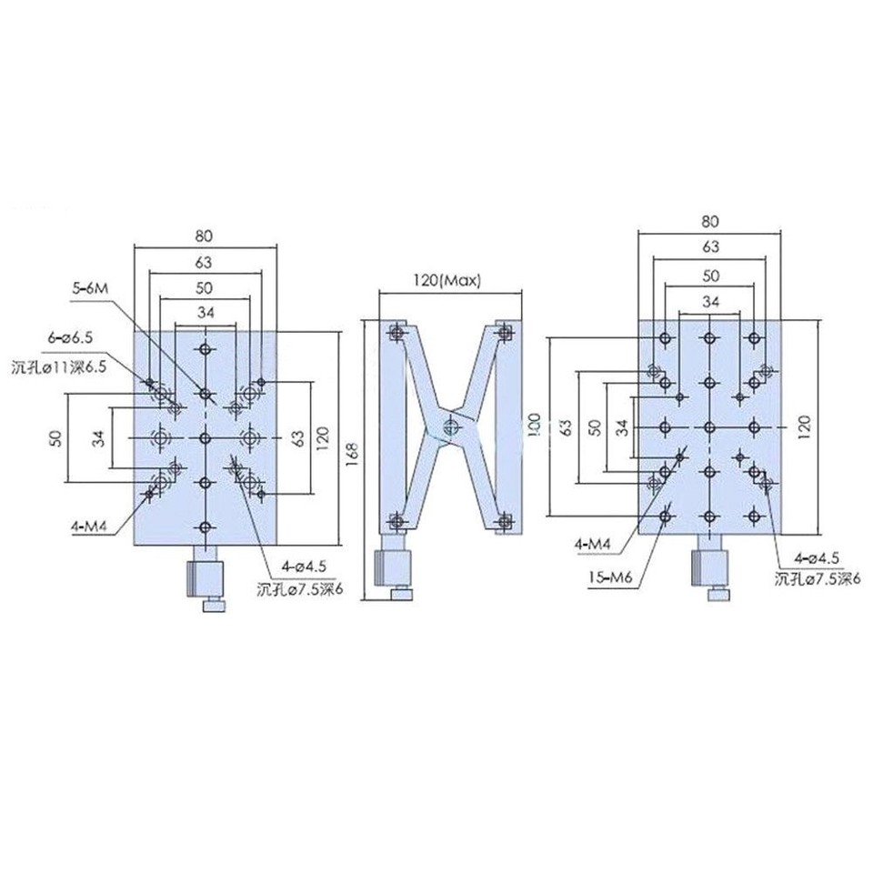 Z Axis Precise Manual Lift Platform Lab Jack Elevator Optical Sliding ...