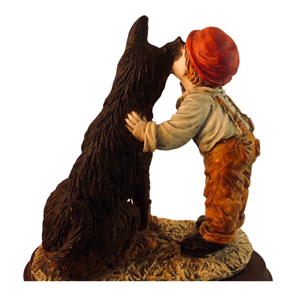 Misubanti Collection Boy Telling Best Friend Dog Secrets | eBay