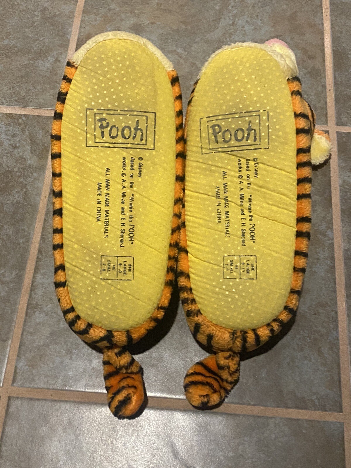 Disney Winnie the Pooh Tigger Plush Slippers Woman’s … - Gem