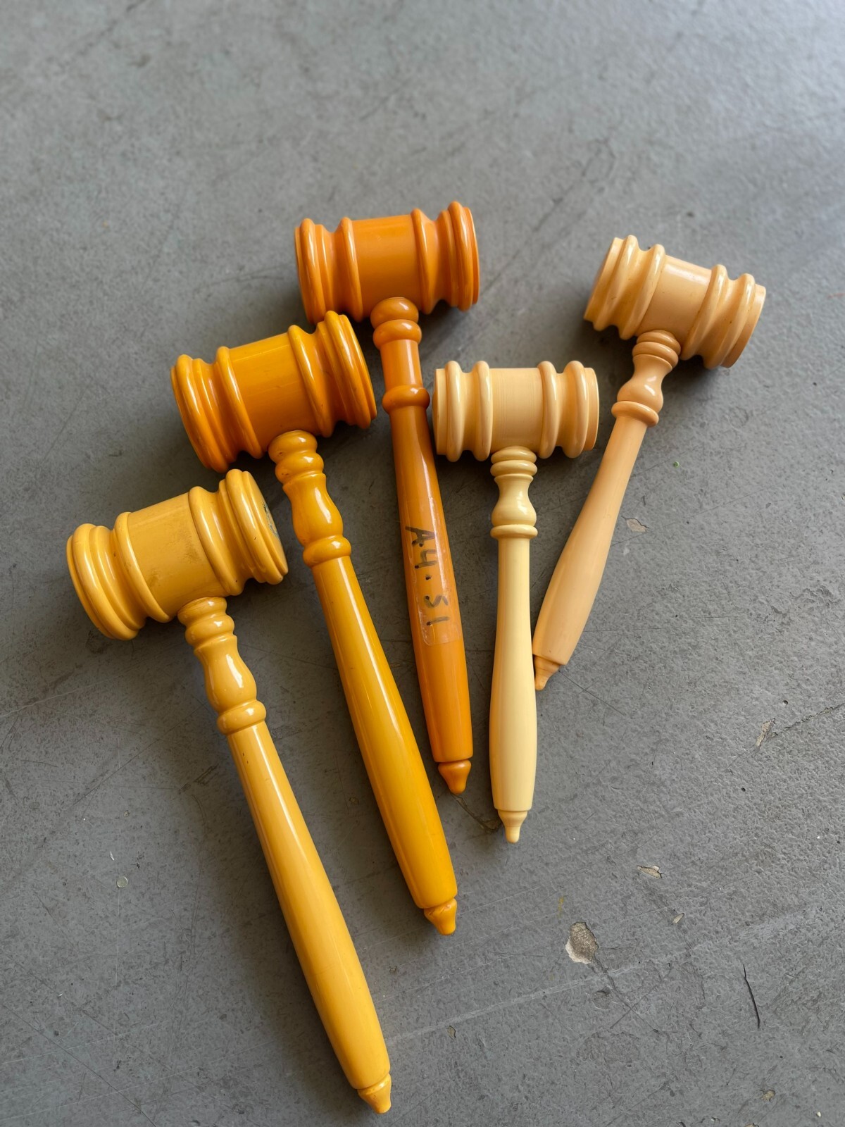 Vintage Bakelite Gavel Butterscotch Yellow (This item it is not ...