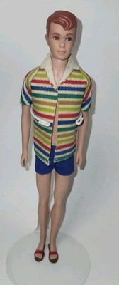 Vintage 1960 Barbie Alan Doll Straight Leg Original Beach-Wear Clothing ...