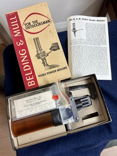 BELDING & MULL VISIBLE POWDER MEASURE ANTIQUE | eBay