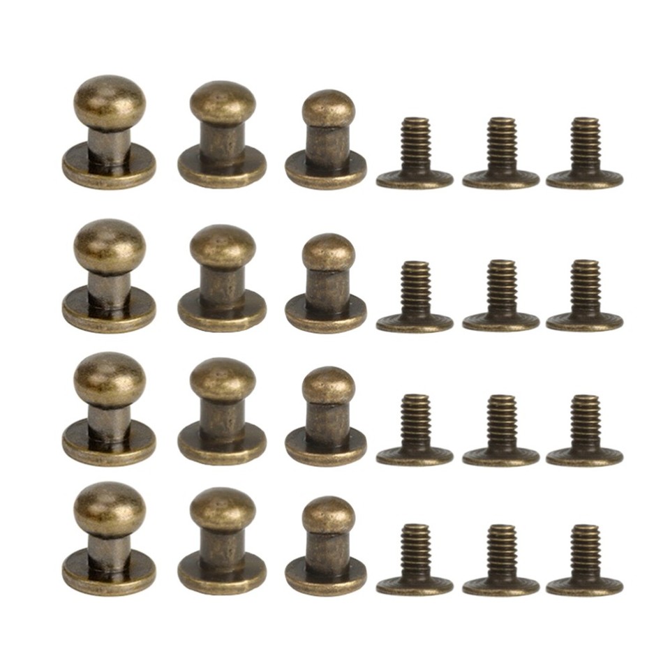 72Pcs Rivets for DIY Luggage Accessories Bronze Rivet Screws Set | eBay