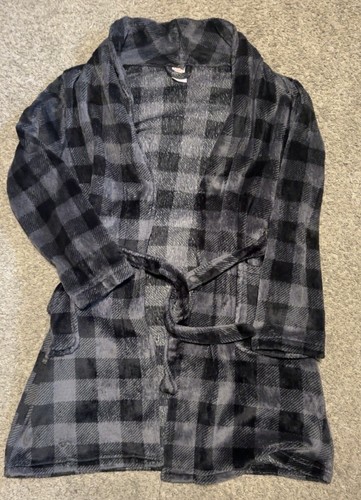 Buffalo Check Sherpa Fleece Robe Youth | eBay