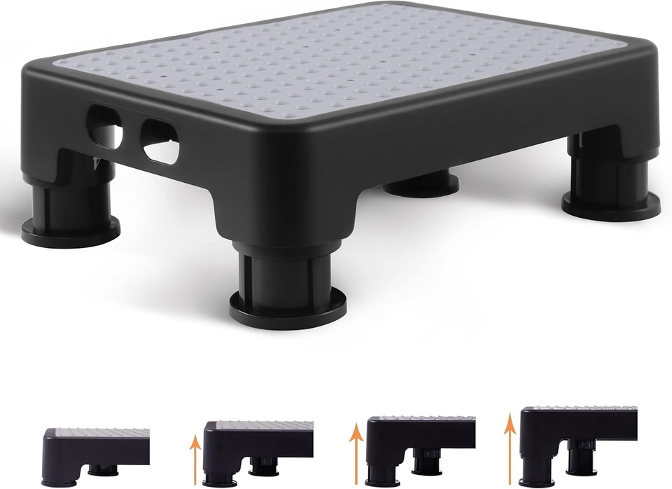 Adjustable Step Stool for Adults Kids and Senior, Non-Slip Step ...
