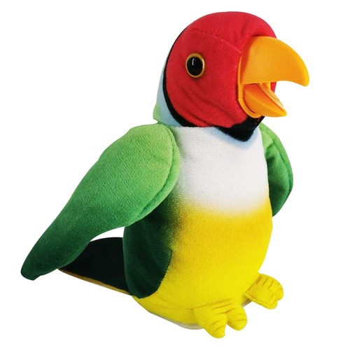 Interactive Talking Plush Parrot Stuffed Animal - Voice Activated ...