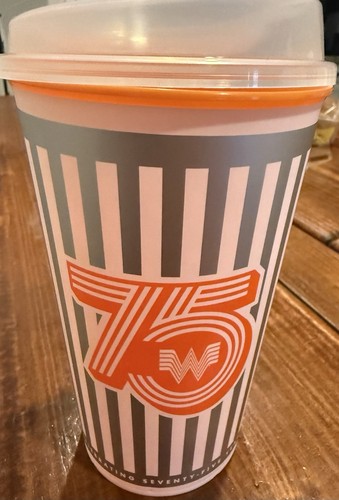 New Whataburger Collectible Cup 75th Anniversary Metallic Commemorative ...