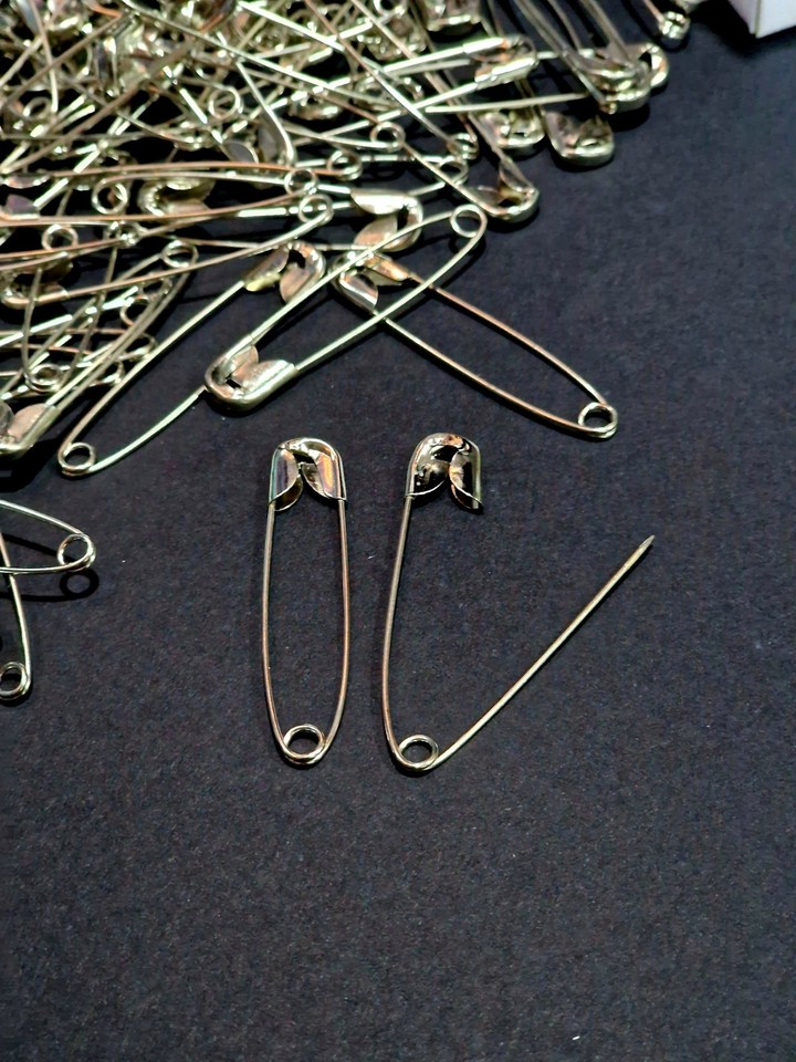 Large 4.3cm Steel Safety Pins for Arts Craft 12x | eBay UK