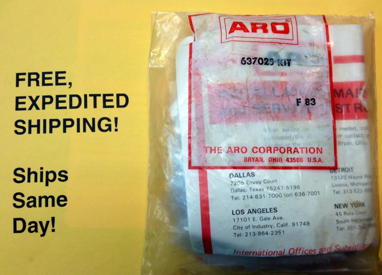 ARO 637025 Service Kit; FREE Same Business Day Expedited Shipping | eBay