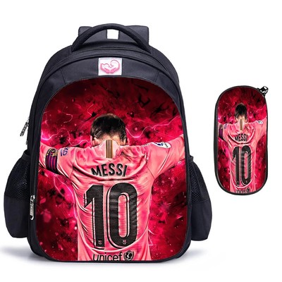 Messi-star Backpacks Lightweight Schoolbag Youth Backpack Schoolbag ...