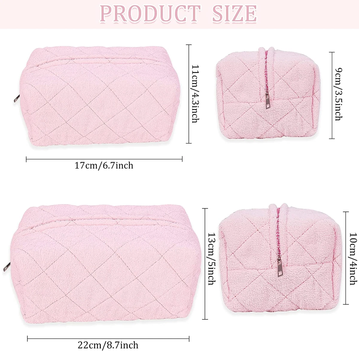 Terry Cloth Makeup Bag | Saubhaya Makeup