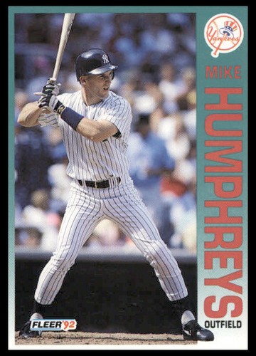 1992 Fleer #231 Mike Humphreys New York Yankees Baseball Card | eBay