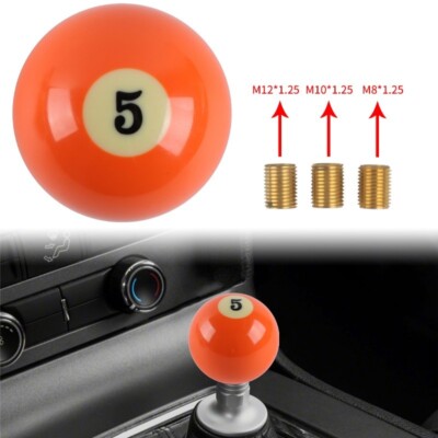 Universal No.5 Billiard Ball Custom Manual Car Gear Shift Knob Shifter ...