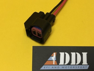 Prewired plug for EV6 USCAR Fuel Injector Bosch 2 pin connector | eBay