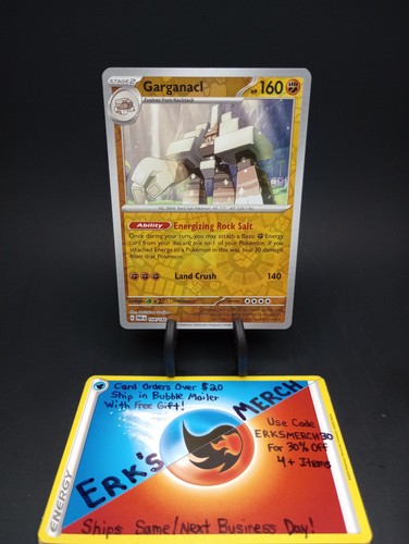 Garganacl 104/182 Paradox Rift Reverse Holo Rare Pokemon Card | eBay