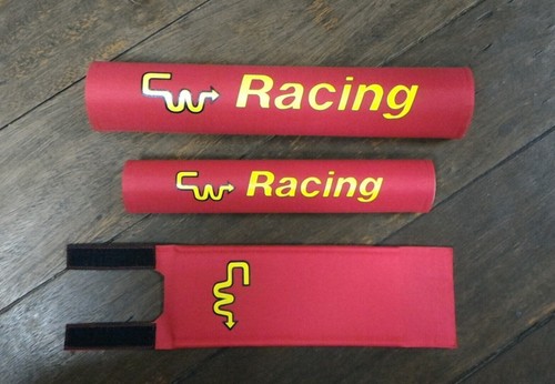 red CW racing repro padset BMX oldschool RARE | eBay