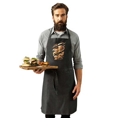 Ripped Six Pack - Novelty Gift Funny Cooking Aprons Kitchen Apron ...