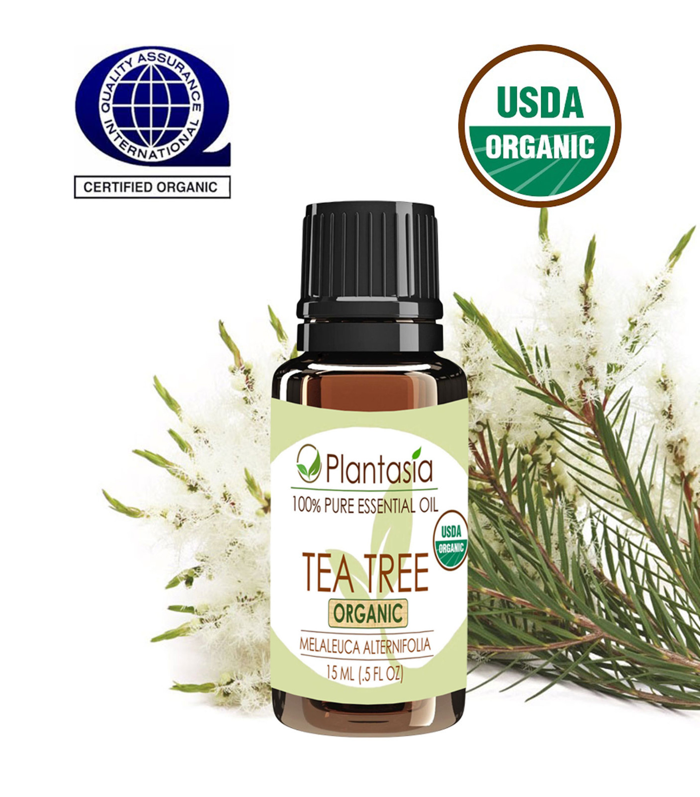 Tea Tree Organic Essential Oil 100% Pure Natural Therapeutic Australia ...
