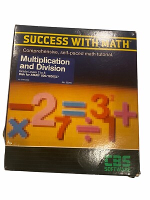 Vintage Atari Success With Math Program with Box | eBay